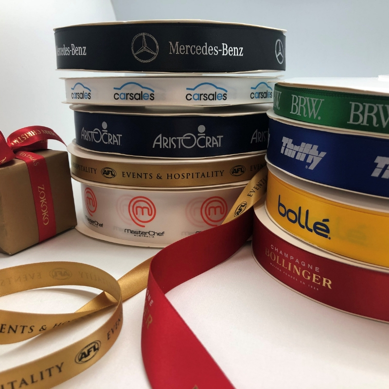 Custom Printed Satin Ribbon Australian Printed Ribbon