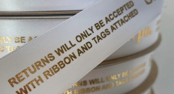 Customised Anti-Theft/Return Printed Ribbon - Australian Printed Ribbon