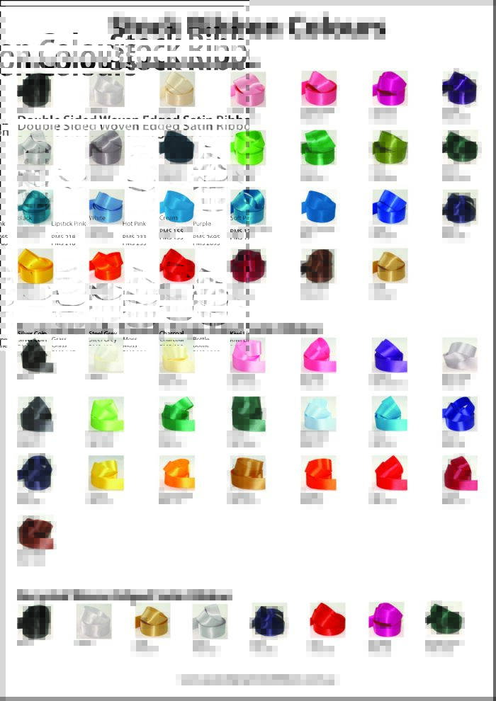 Printed Ribbon SAMPLES - Australian Printed Ribbon